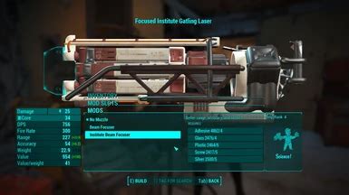 Institute Gatling Laser Standalone At Fallout 4 Nexus Mods And Community