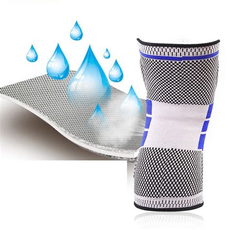1 Pcs Silicone Padded Knee Pads Supports Brace Basketball Fitness Meni