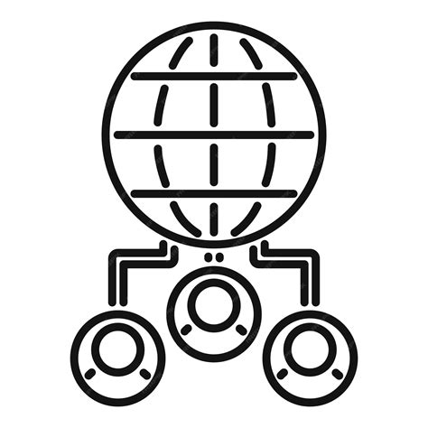 Premium Vector Global Customer Database Icon Outline Vector Crm Data
