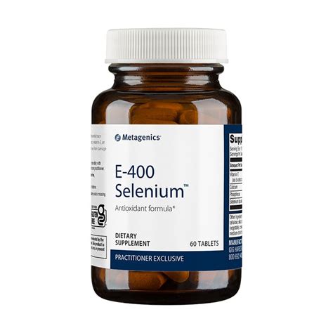 E 400 Selenium™ 60 Tablets Nobility Chiropractic And Wellness