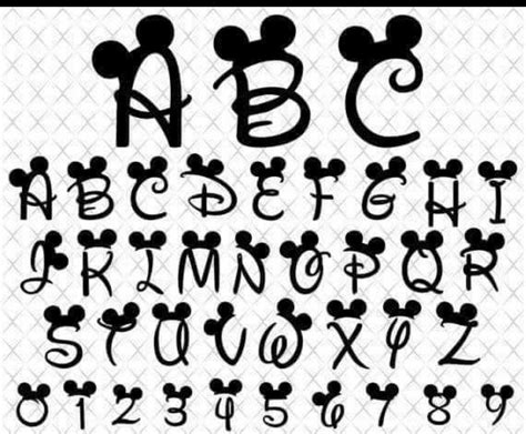 Disney Font Svg Free Disney Alphabet Svg Free Walt Disney Font Svg