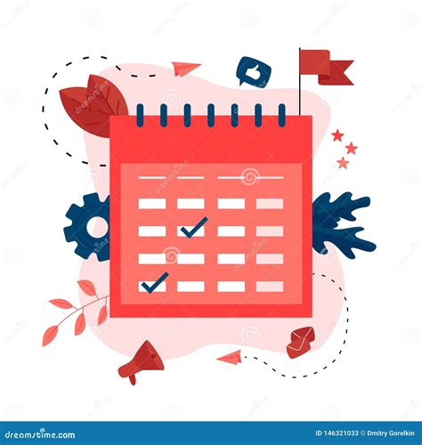 Calendrier Plat D Affaires De Conception Avec Des V Nements Des