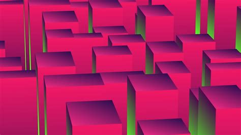 Animated 3d Rotating Pink Color Cubes Pattern Background 24663722 Stock Video At Vecteezy