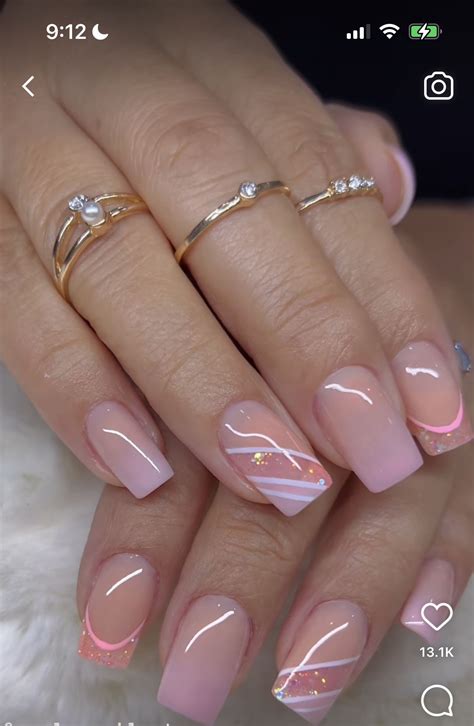 Pin By Evi Espinoza On Uñas Pink Acrylic Nails Elegant Touch Nails