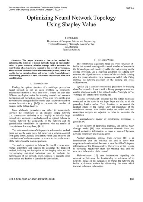 Pdf Optimizing Neural Network Topology Using Shapley Value