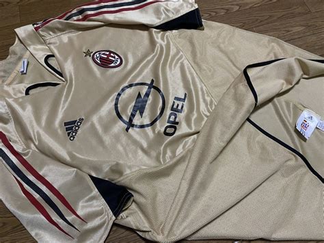Yahooオークション 2004 Acミラン3rdユニフォーム Adidas社製 アデ