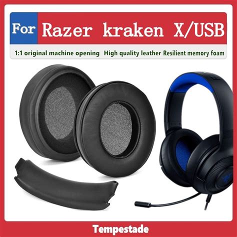 Tempestade แผ่นฟองน้ําครอบหูฟัง สําหรับ Razer Kraken X Usb Shopee