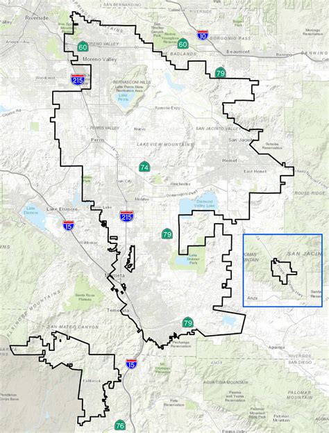 Service Area Eastern Municipal Water District Emwd