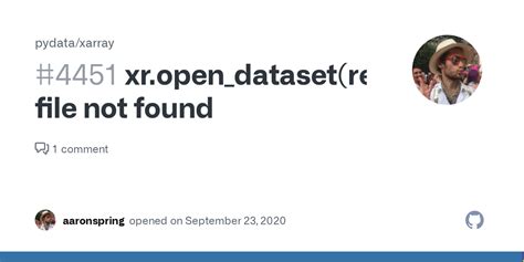 Xropendatasetremoteurl File Not Found · Issue 4451 · Pydata
