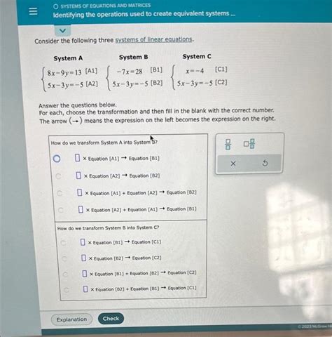 Solved Consider The Following Three Systems Of Linear Chegg