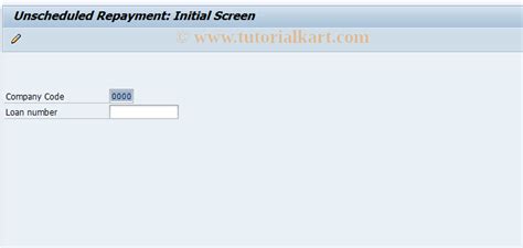 FN A SAP Tcode Manual Entry Unscheduled Repayment Transaction Code