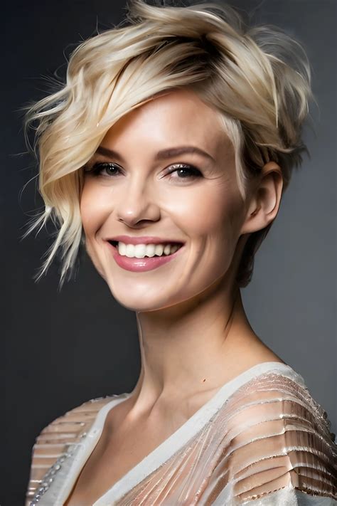Textured Tousled Pixie With Blonde Highlights Thehairstyletrends