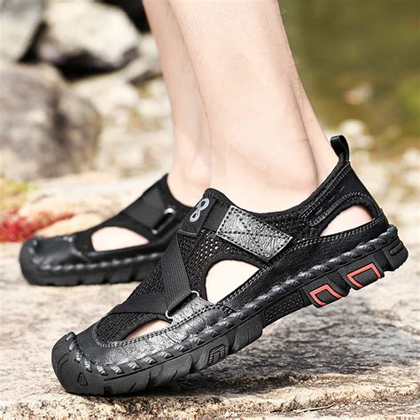 Yolai New Summer Sandals For Mens Breathable Korean Edition Slip On