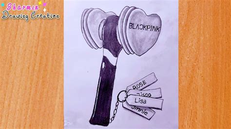 Blackpink Lightstick Drawing Easy Army And Blink Drawing 48 Off