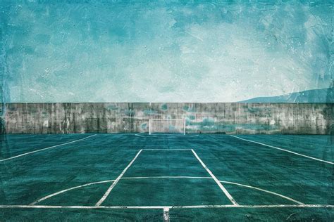 Soccer Field Etching Basketball Sports Free Photo Illustration