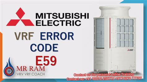Mitsubishi Vrf Error Code E59english Youtube