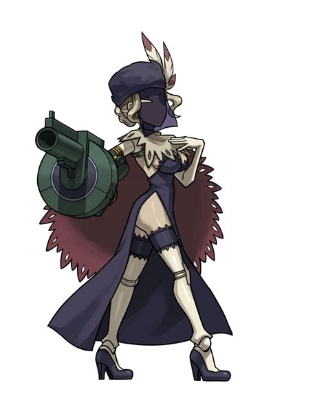 Rule 34 Black Dahlia Female Looking At Viewer Official Art Skullgirls