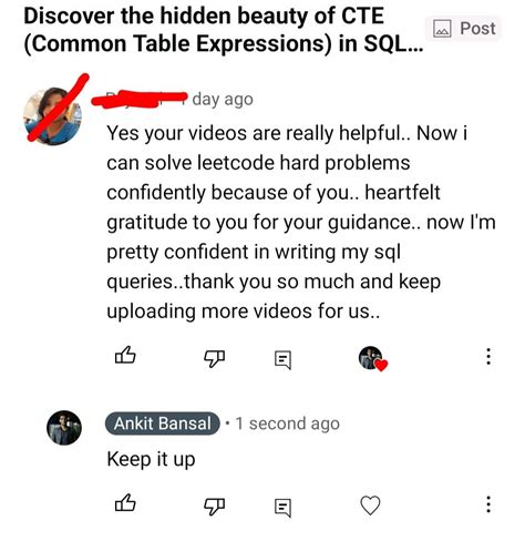 Ankit Bansal On Linkedin Sql Advance Cte