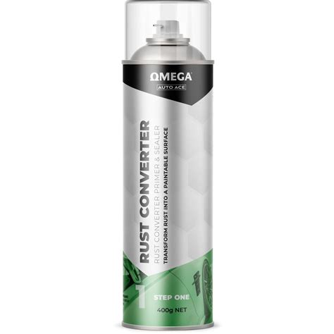 Omega Rust Converter Primer Sealer Spray 400g Aa Rcp400g Rust Converters Repco Australia