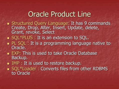 Oracle Intro Ppt Databases Computer Software And Applications