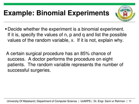 Ppt Data Analysis Lecture 4 Binomial Distribution Powerpoint