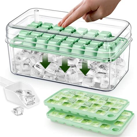 Amazon Ice Cube Tray Easy Release Ice Mold Silicone 21 Pcs Ice