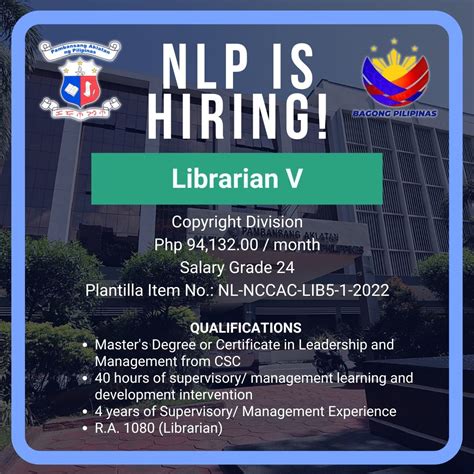 nlp is hiring national library of the philippines