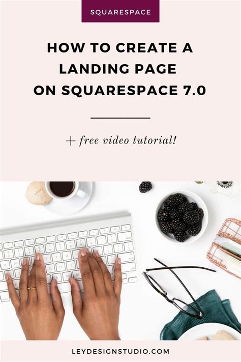 how to quickly create a landing page on squarespace landing page