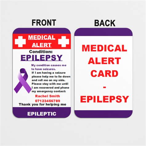 Epilepsy Medical Card Ns Design