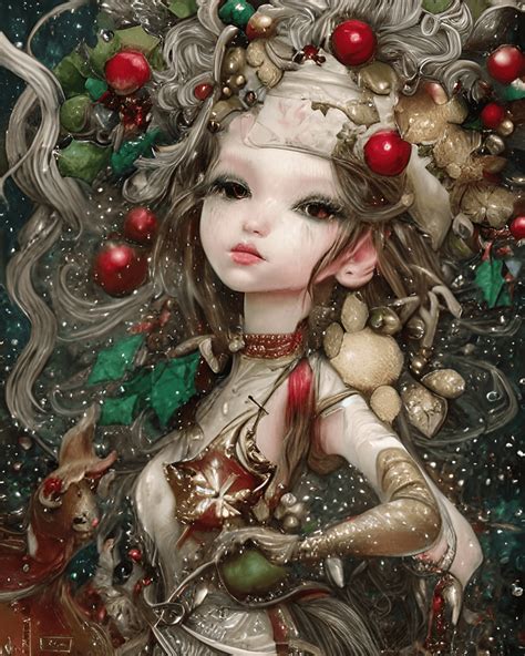 Fantasy Christmas Elf Graphic · Creative Fabrica