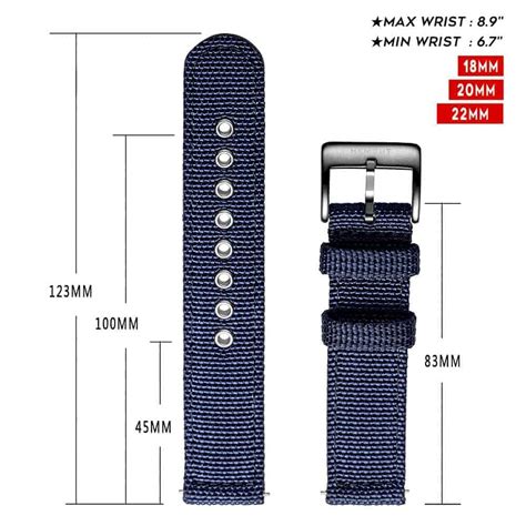 FOSSIL GEN Canvas Watch Band Blue