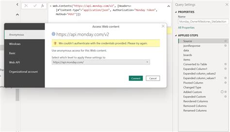 Authentication Error With Powerbi Microsoft Fabric Community