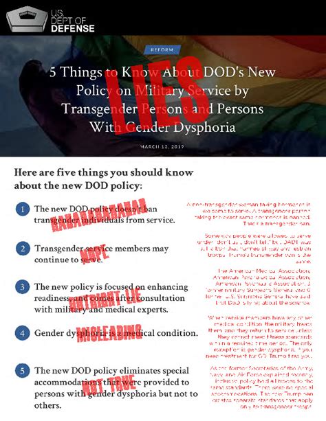 Here Are Five Things You Should Know About The New Dod Policy Palm Center