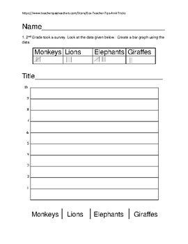 Creating Bar Graphs With Data Set And Build Your Own TPT