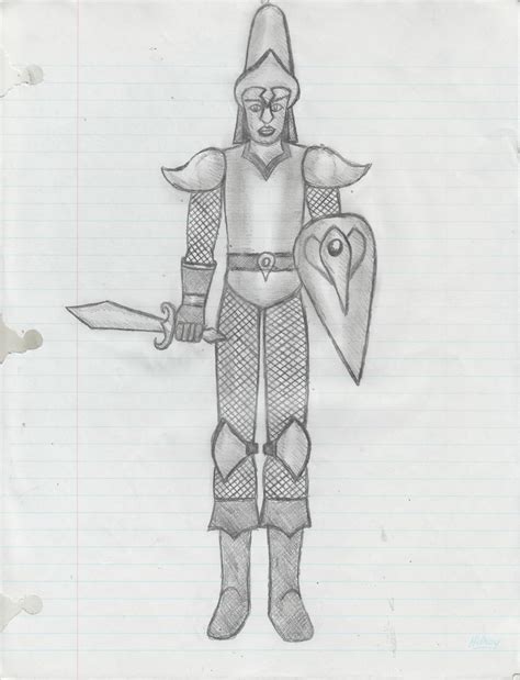 Warrior Pencil Sketch 11 09 18 2023 By Scottsnidertb On Deviantart
