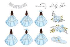 Dusty Blue Princess Dresses Clipart Dusty Blue 2566999