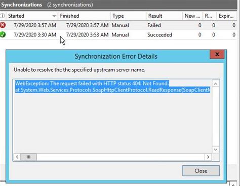 Wsus Not Synch Microsoft Qanda