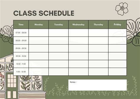 Customize 4 374 Class Schedule Templates Online Canva Class