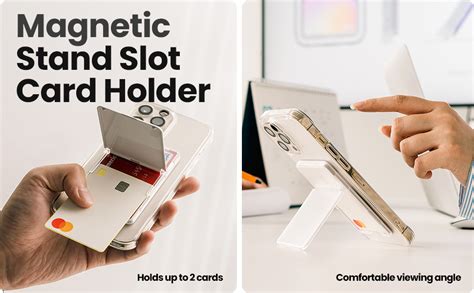 Amazon Com Ringke Magnetic Stand Slot Card Holder Phone Wallet Stand ID Credit Card