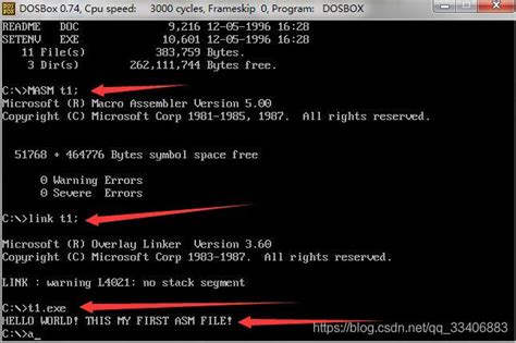 汇编实例1——hello Worldbuf Db ‘hello Csdn博客