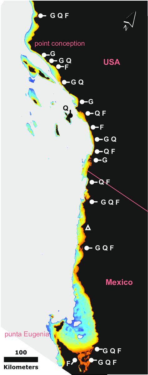 Sample Collection And Bathymetric Map Bathymetry Is Contoured At