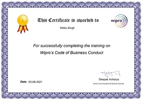 Nitika Singh On Linkedin Wipro Wiprojobs Training Certification