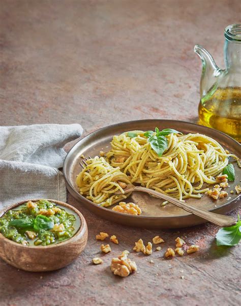 Esparguete Com Pesto De Nozes Receitas Continente