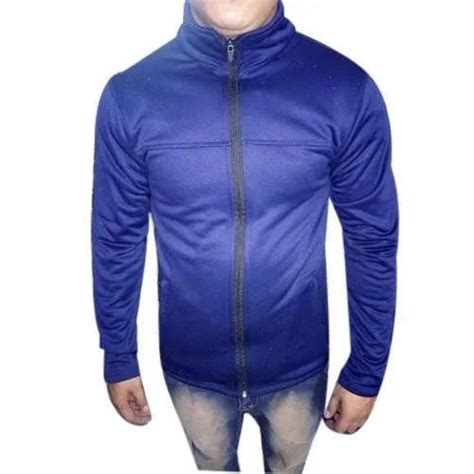 Mens Plain Fleece Zipper Jacket Size M Xxl At Rs 350piece In New