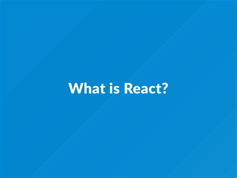 Frontend Development With React Speaker Deck