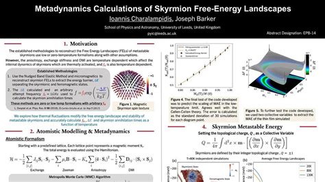 Underline Metadynamics Calculations Of Skyrmion Free Energy Landscapes