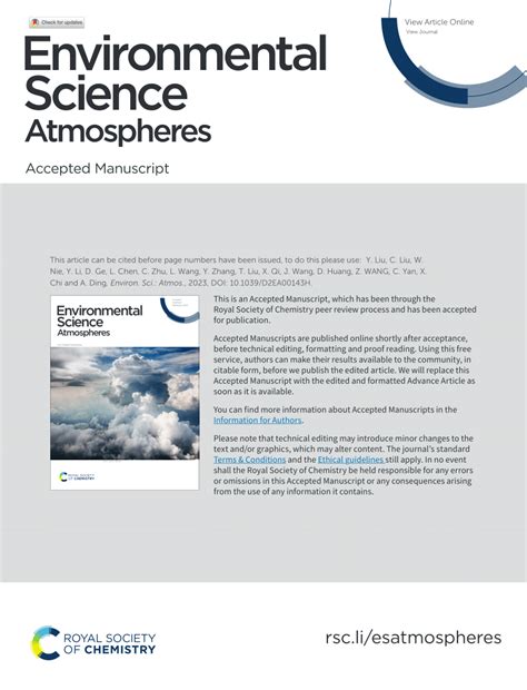 Pdf Exploring Condensable Organic Vapors And Their Co Occurrence With