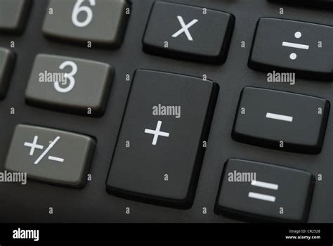 Close Up Of Calculator Buttons Stock Photo Alamy