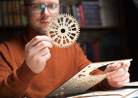 Sky Watcher Tourbillon Table Clock Ugears Usa