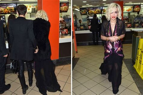Rita Ora Picks Up Emergency Mcdonalds Before Heading To Swanky Vip